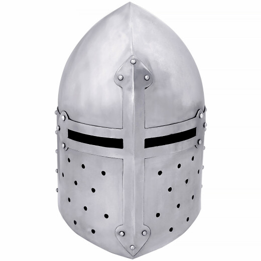 Sugarloaf Helmet, Bucket Helm, 14th century, 1.5mm thick | Outfit4events