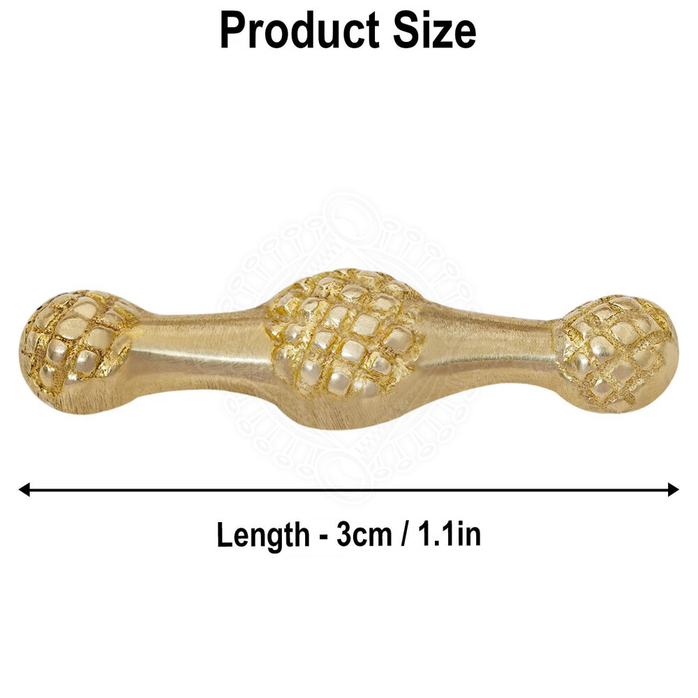 Mosazné kování na kůži Eric of Pomerania se dvěma nýty, 5ks | Outfit4Events