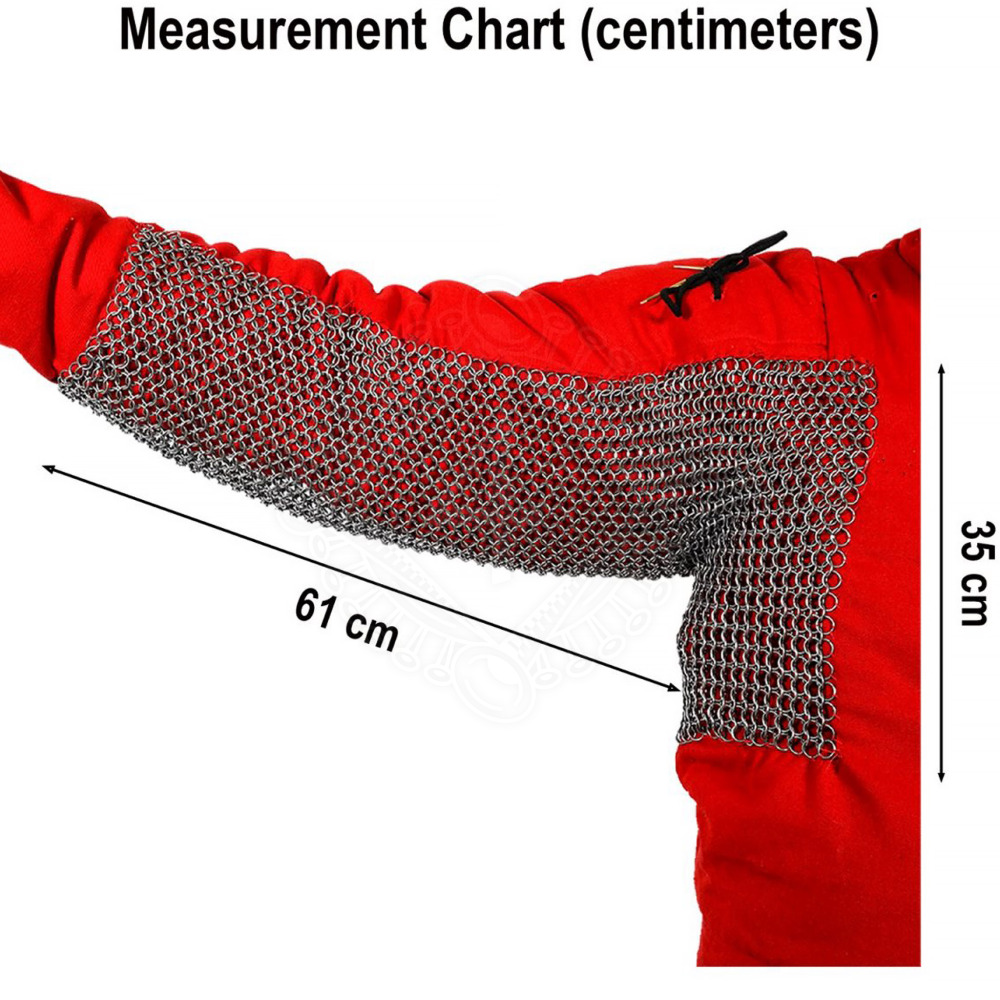 Flat Ring Chainmail Paired Full Sleeves, Riveted and Alternating, ID ...