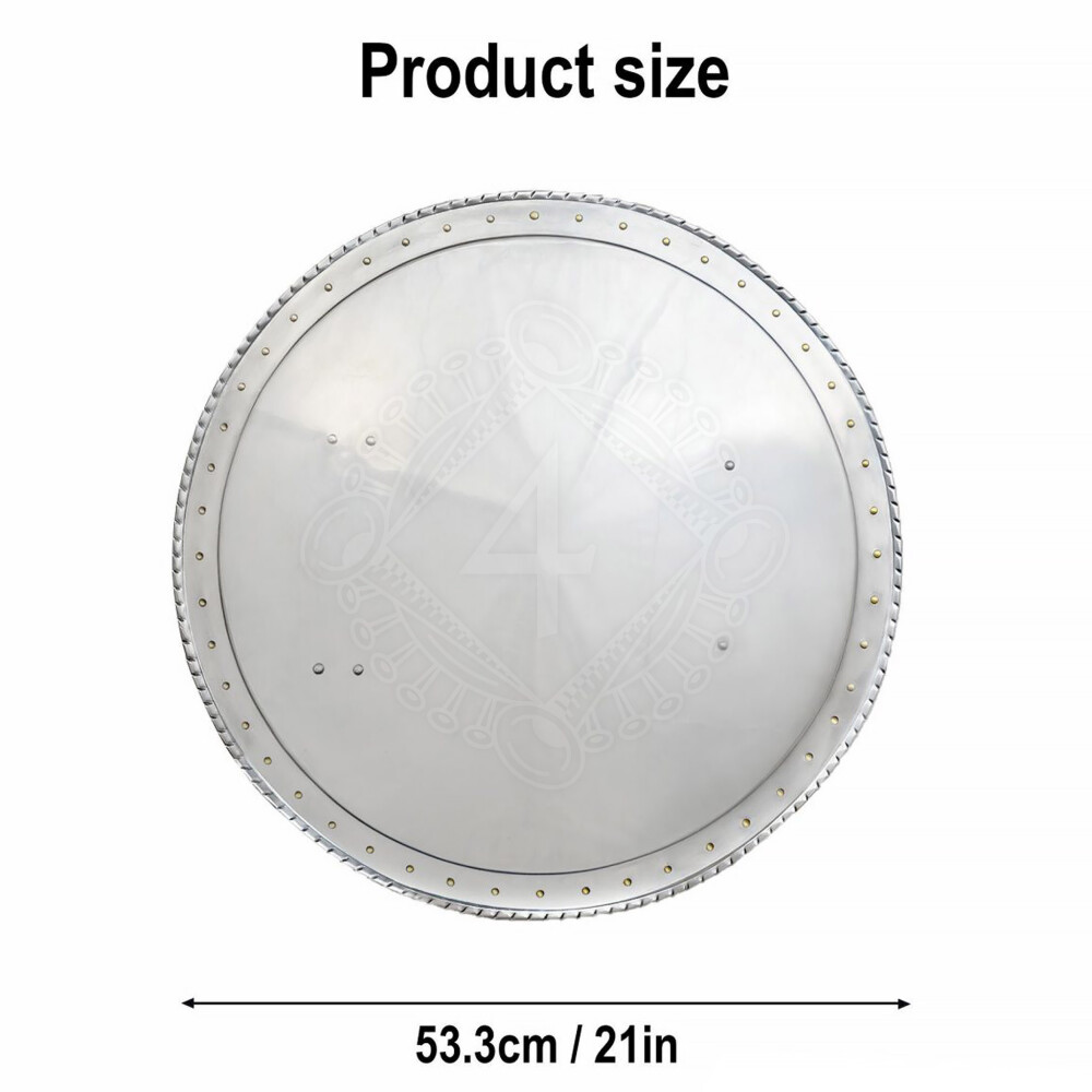 53cm Rotella / Rodella Shield for SCA Re-enactment, 1.2mm steel ...