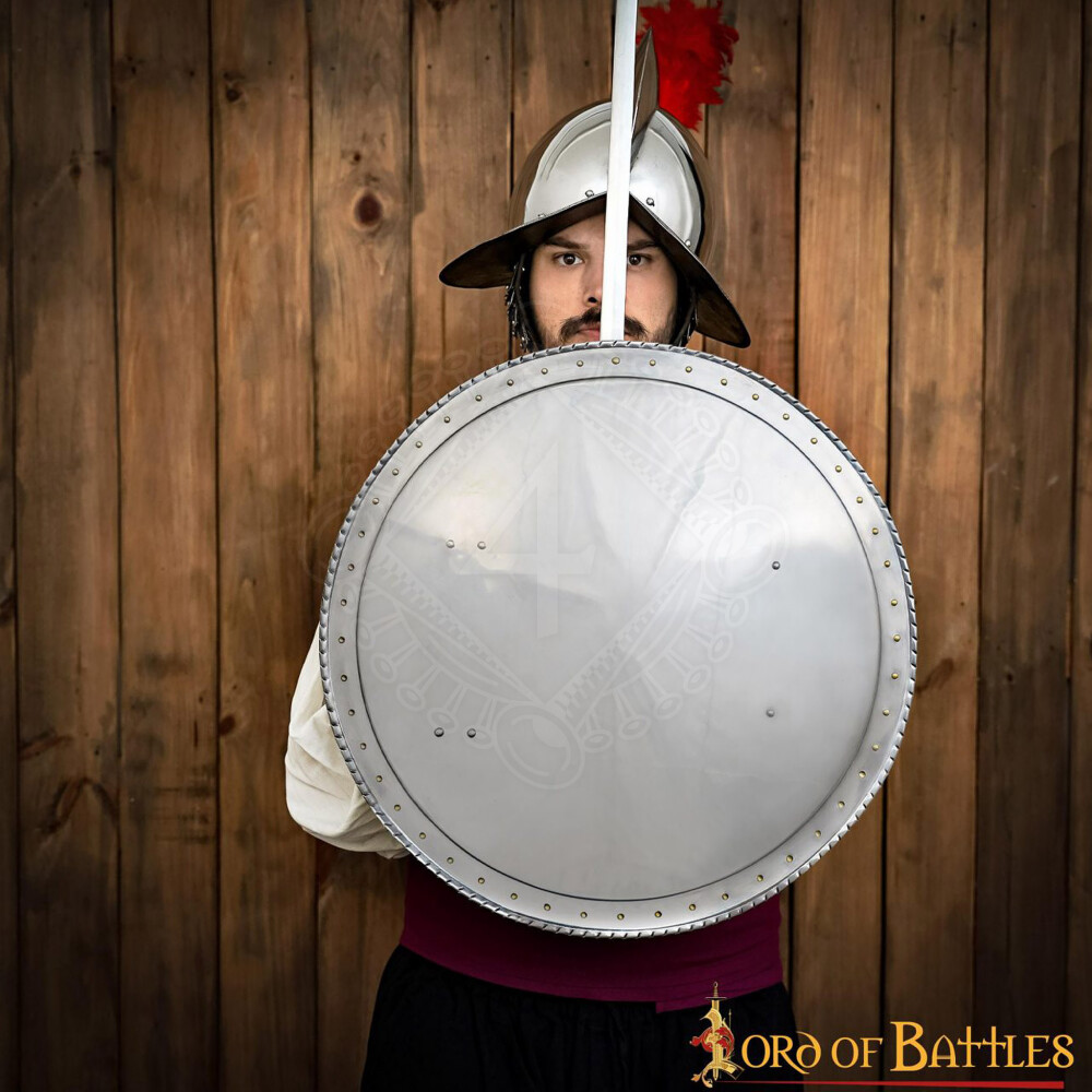 53cm Rotella / Rodella Shield for SCA Re-enactment, 1.2mm steel ...