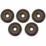 5pcs Loose Washers with antiqued Brass finish | Outfit4events