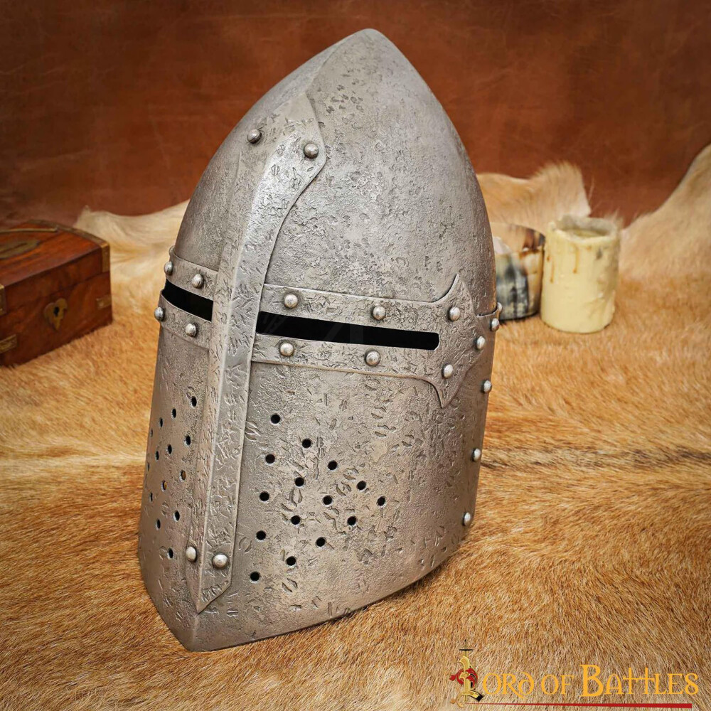 Sugar Loaf Bucket Helm Nantelm 1.5mm steel, 1st half 14th century ...