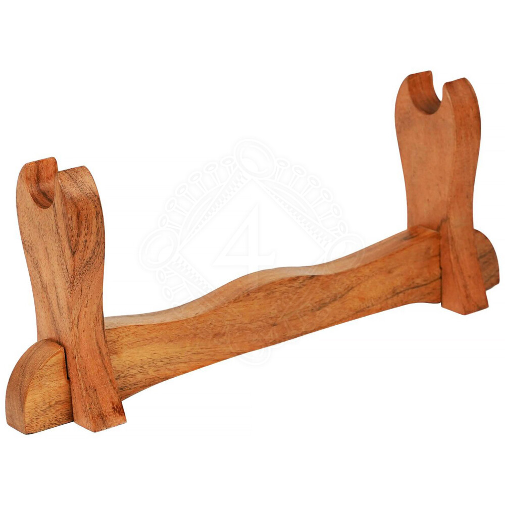 Simple & portable sword stand 34x14cm from solid wood | Outfit4events
