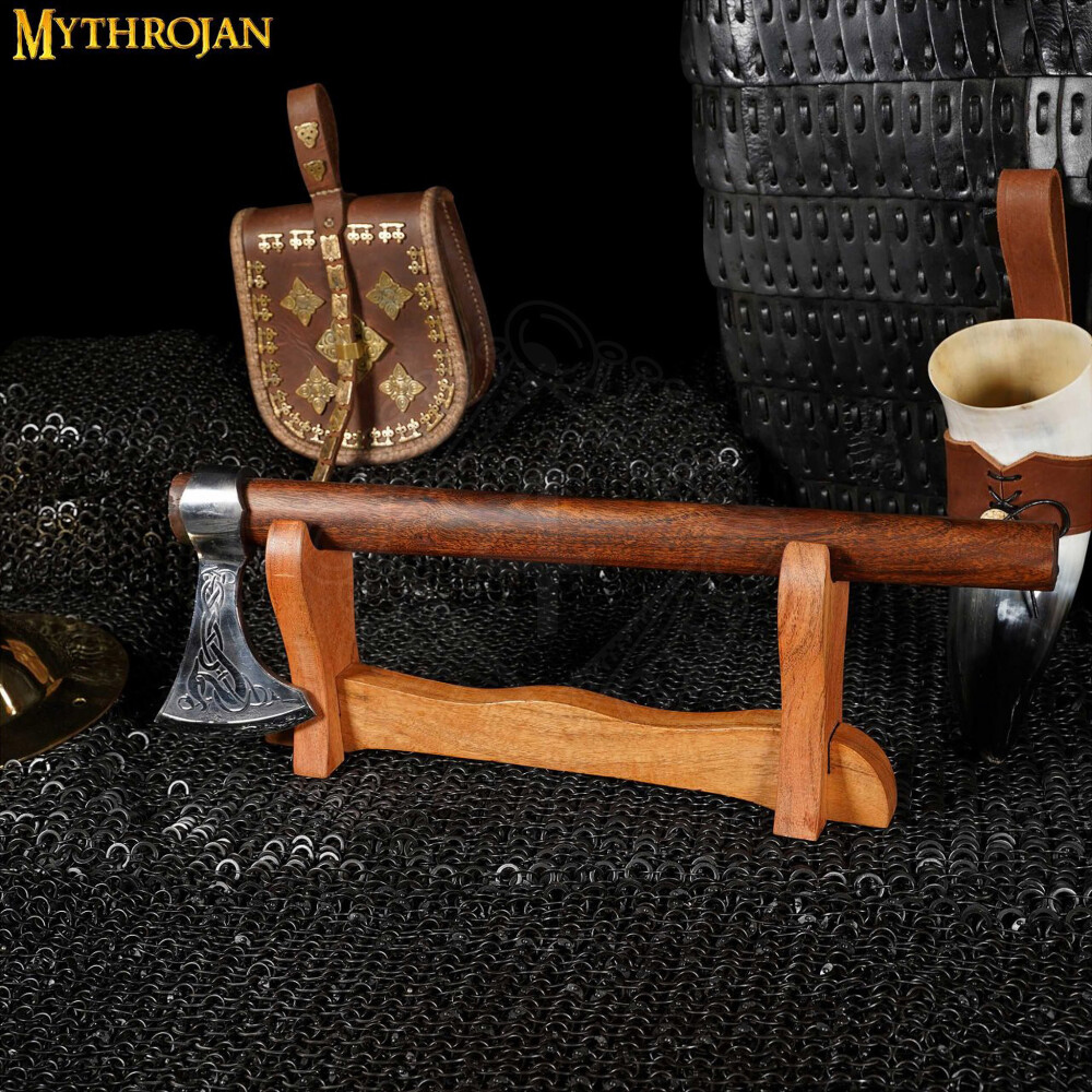 Simple & portable sword stand 34x14cm from solid wood | Outfit4events