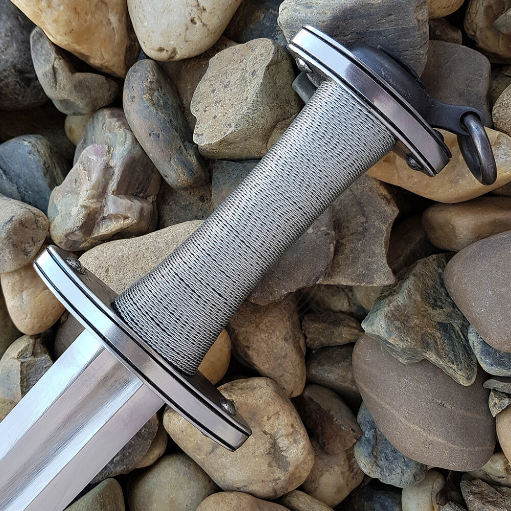 Spatha Dagobert, Frankish-Germanic sword, class B - natural leather ...