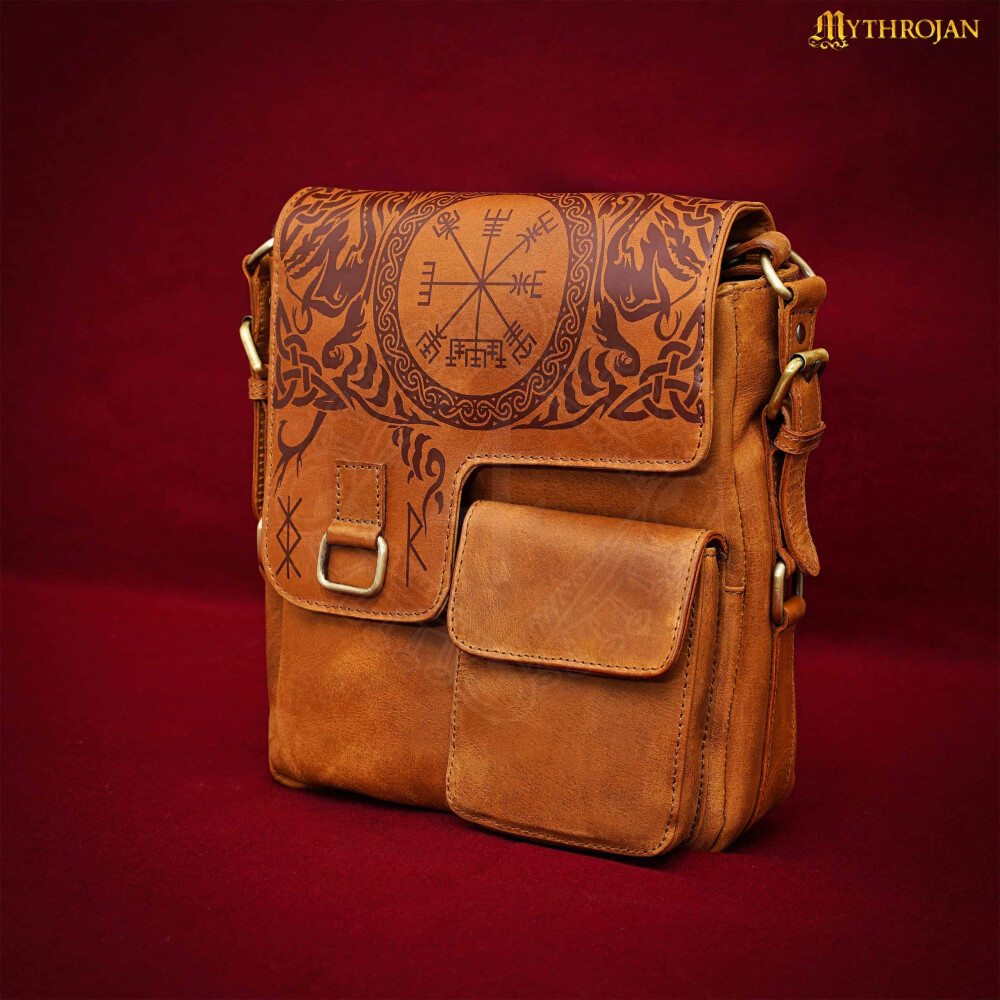 Real Leather Messenger Bag Vintage Celtic iPad Tablet Bag | Outfit4events
