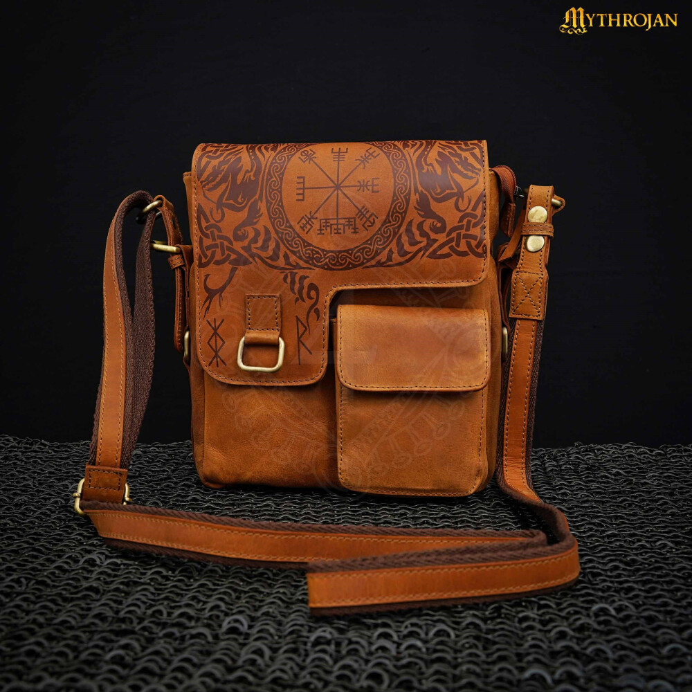 Real Leather Messenger Bag Vintage Celtic iPad Tablet Bag | Outfit4events