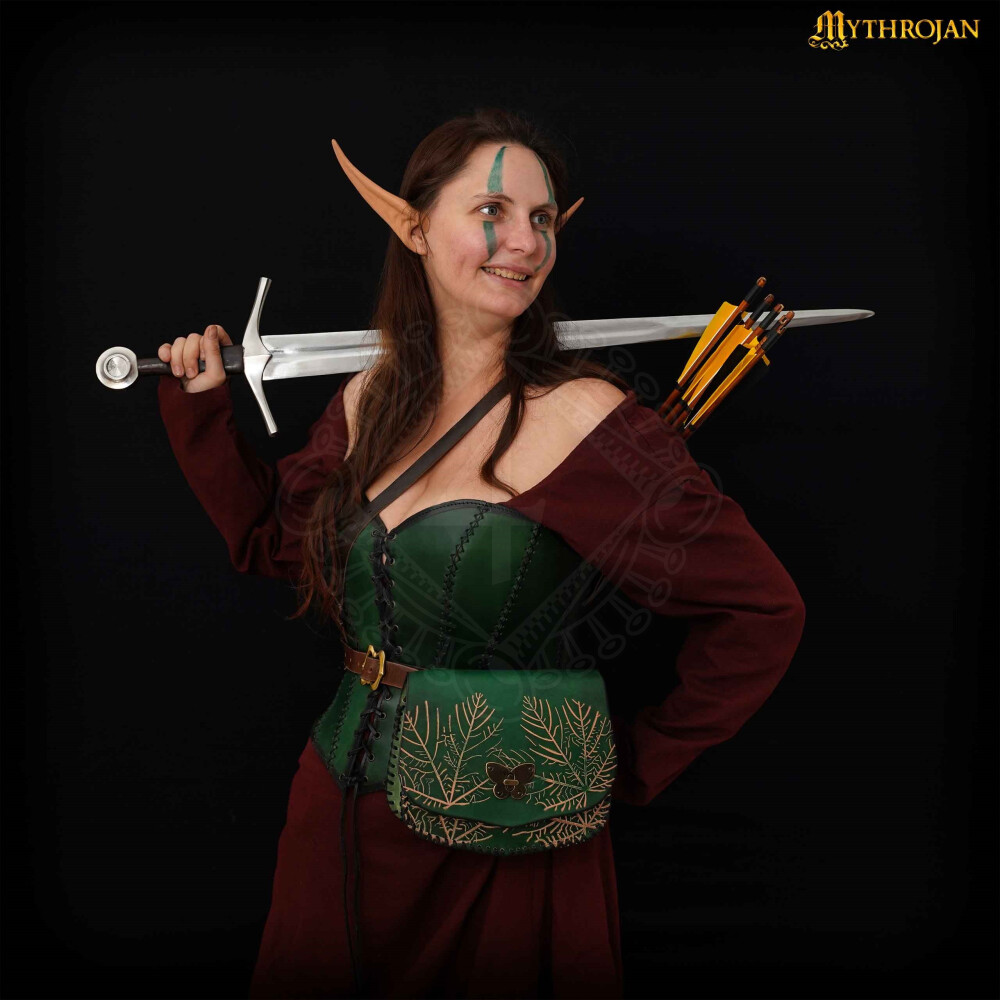 Elven Leather Belt Pouch “Forest grace” 225x190mm | Outfit4events