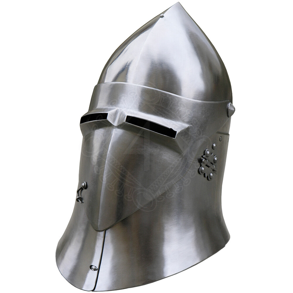 Closed visor helmet with collar flaps | Outfit4Events