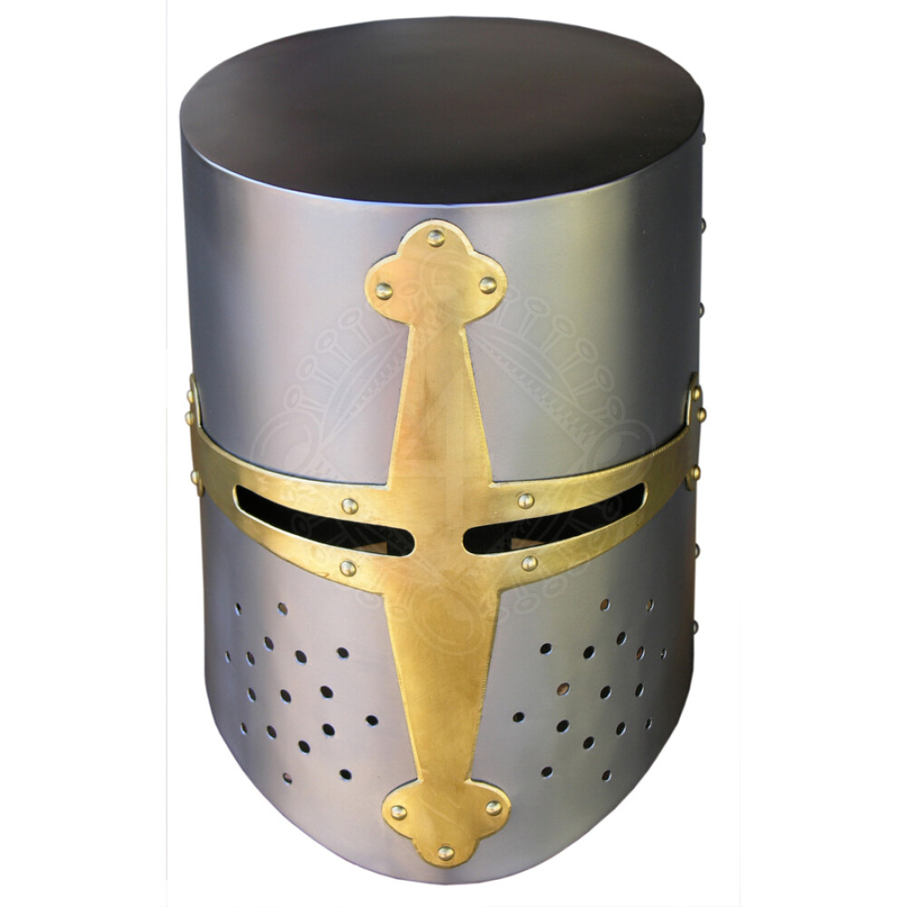 Great Helmet with brass cross | Outfit4events