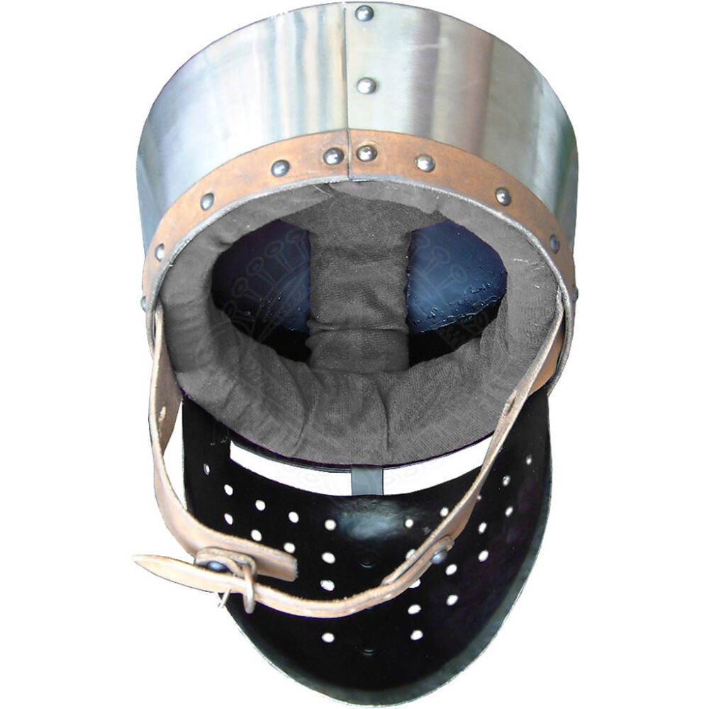 Normanská kalota s obličejovým štítem - Outlet | Outfit4Events