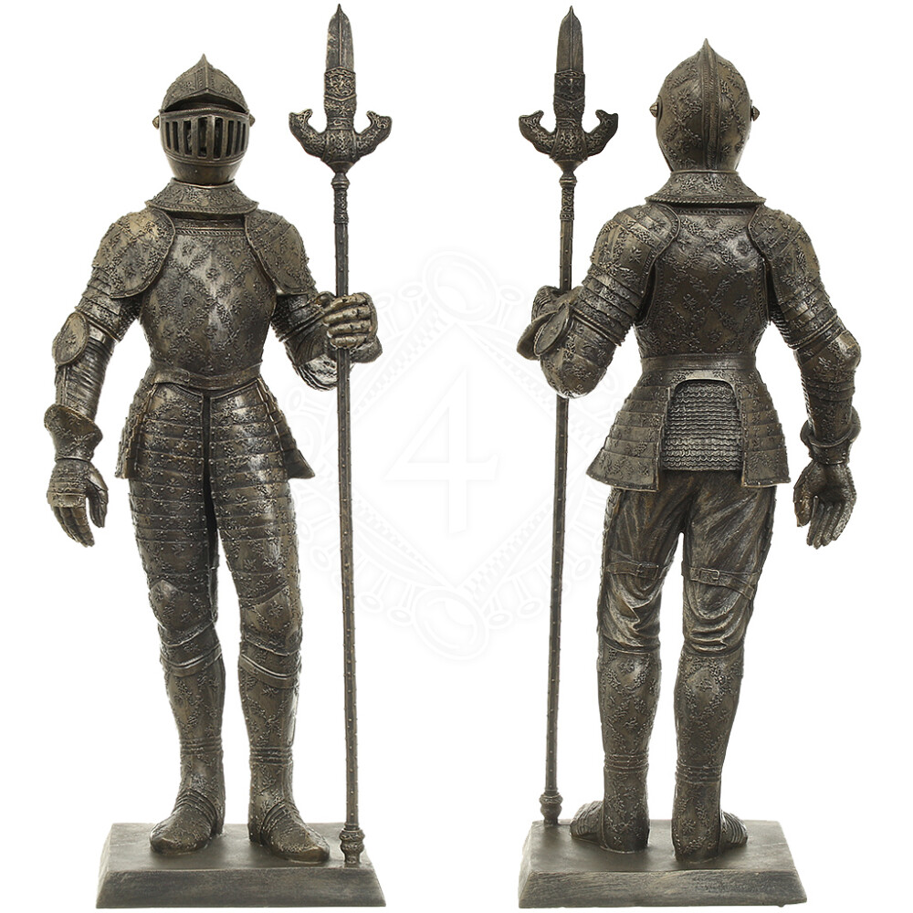 Statue of a knight with Italian trident, 65cm | Outfit4events
