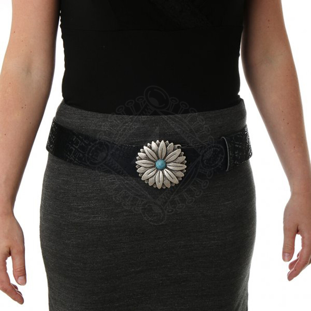 Belt with a flower buckle - Sale | Outfit4events