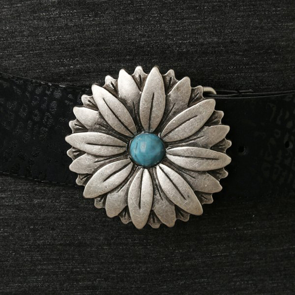 Belt with a flower buckle - Sale | Outfit4events