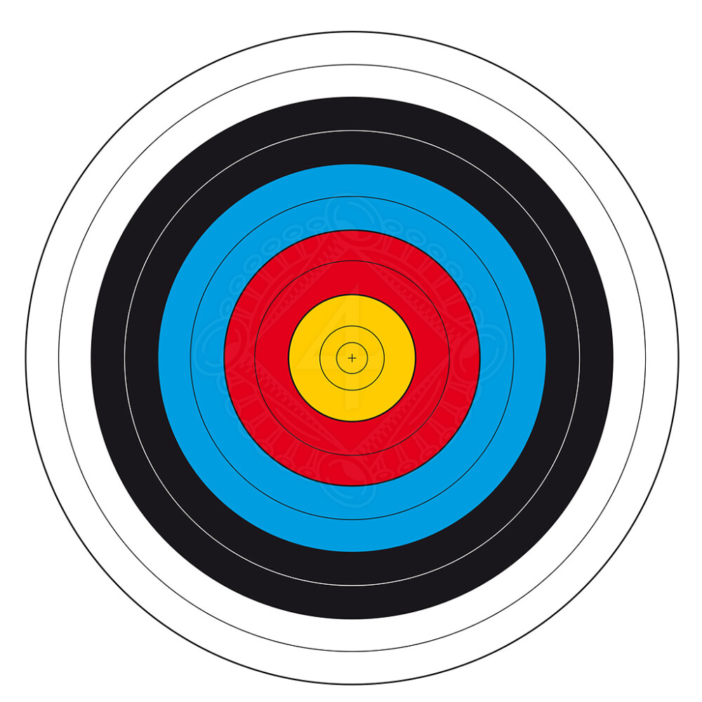 Archery target face FITA 31 1/2, 30-50 m | Outfit4Events