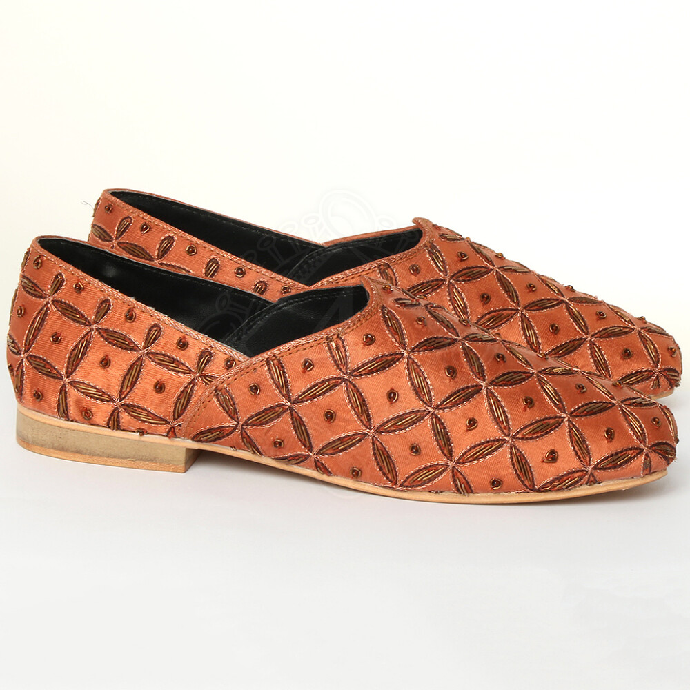 Copper-colored shoes with decorations, Sale | Outfit4Events