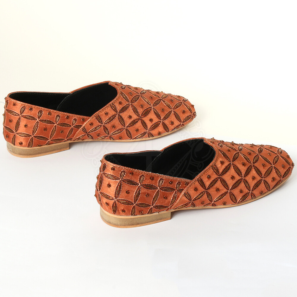Copper-colored shoes with decorations, Sale | Outfit4Events