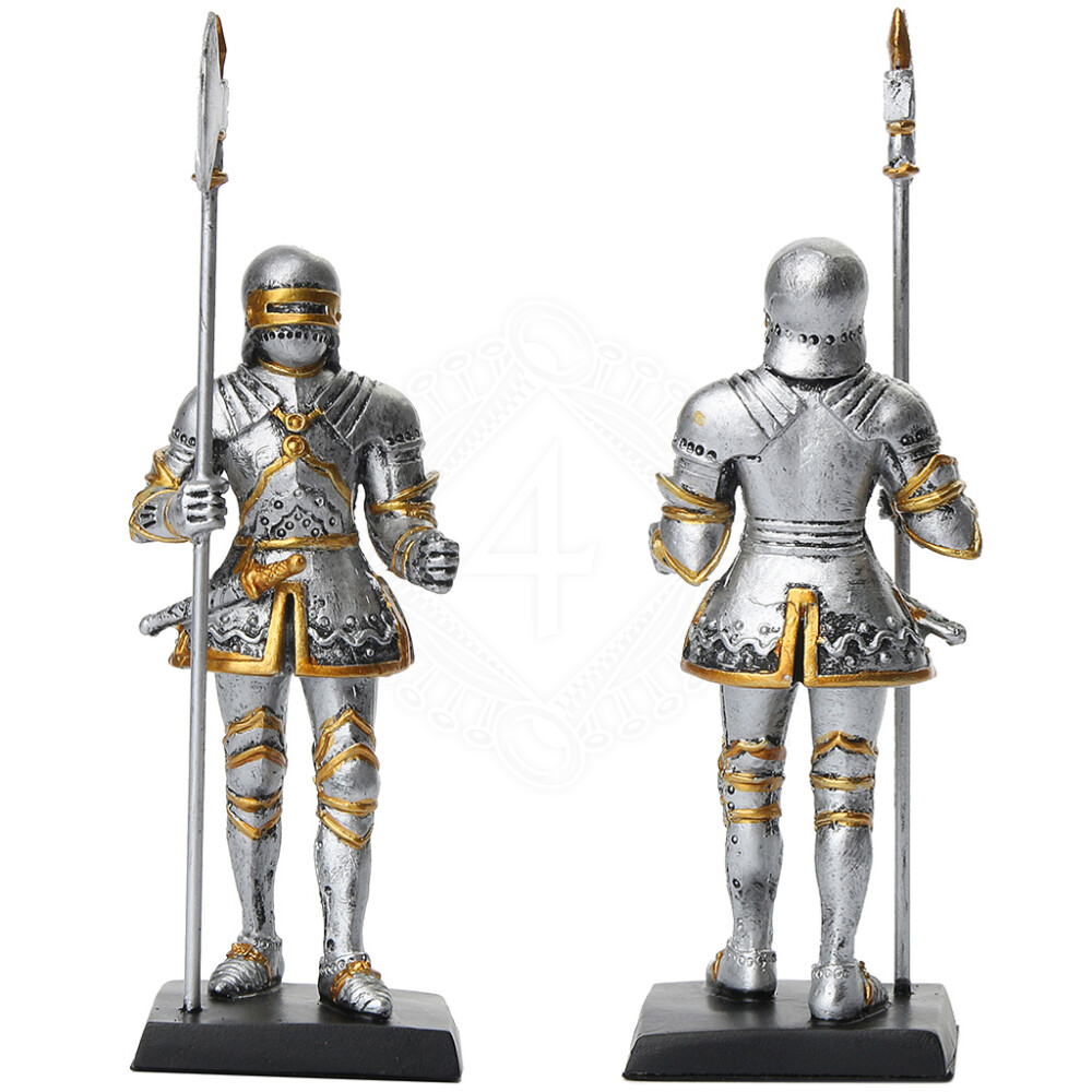 Resin Statue Knight with halberd in right hand | Outfit4events