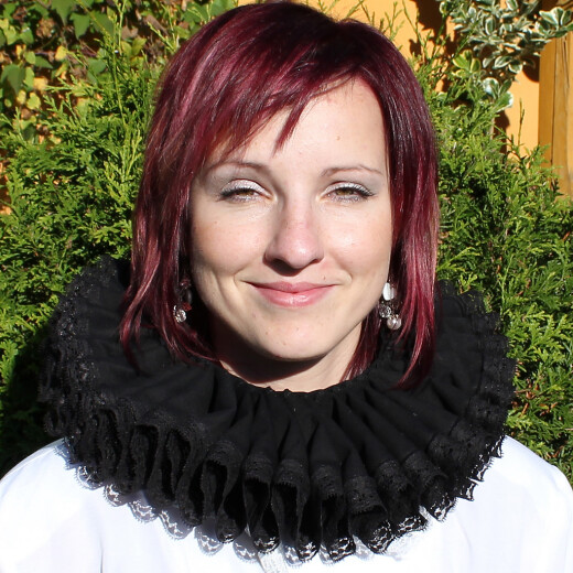 Ruff, lace collar BLACK | Outfit4events