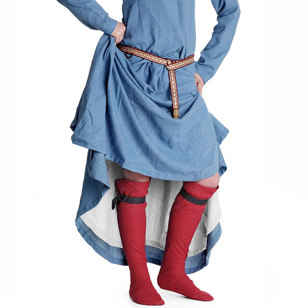 Women's Medieval Knee-High Stockings – Cotton Hose with Garters ...