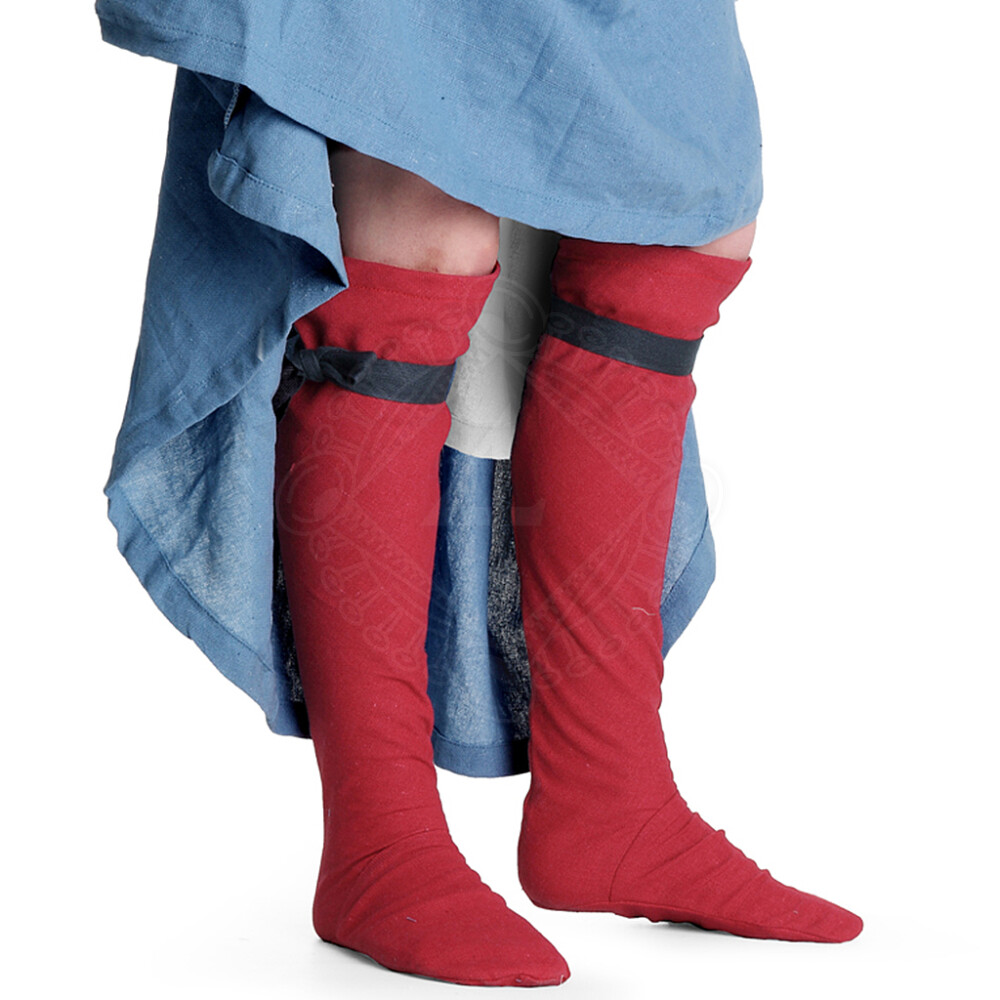 Women's Medieval Knee-High Stockings – Cotton Hose with Garters ...