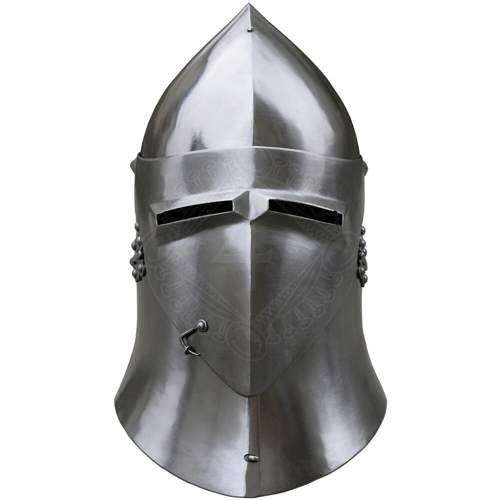 Closed visor helmet with collar flaps | Outfit4Events