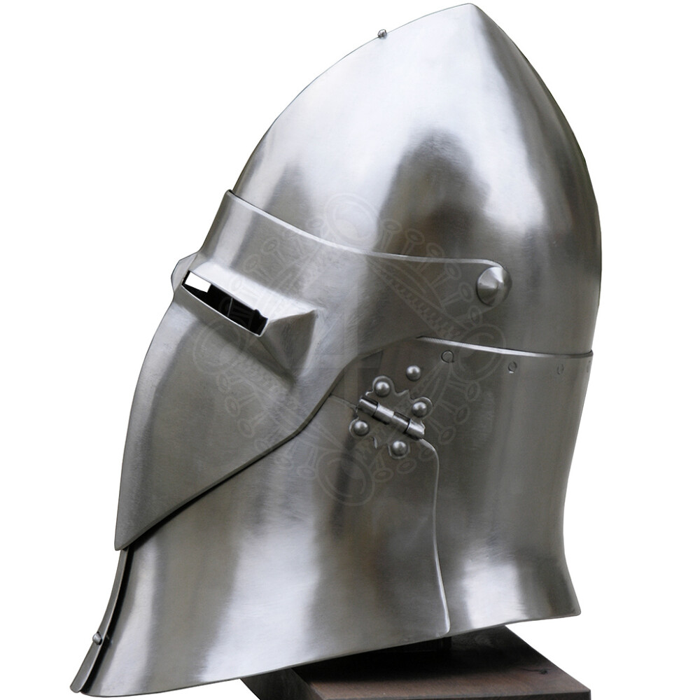 Closed visor helmet with collar flaps | Outfit4Events